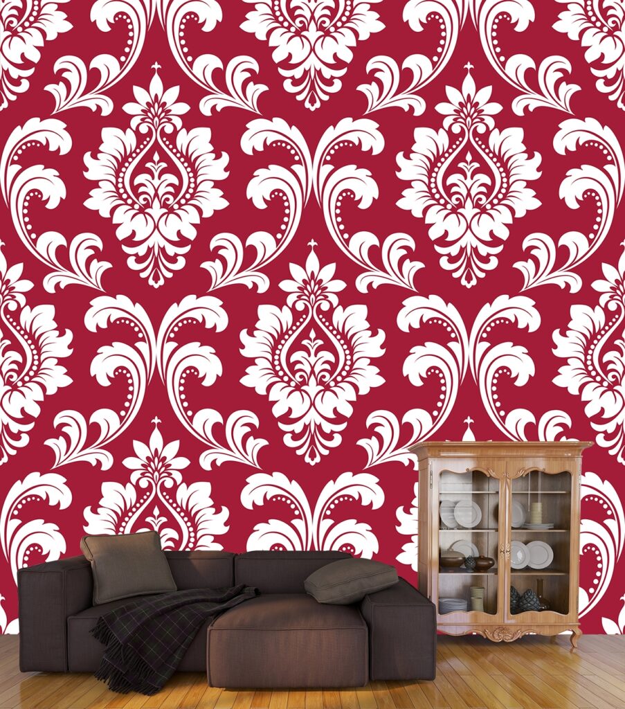 Red wallpaper designs for Walls - Magicdecor®