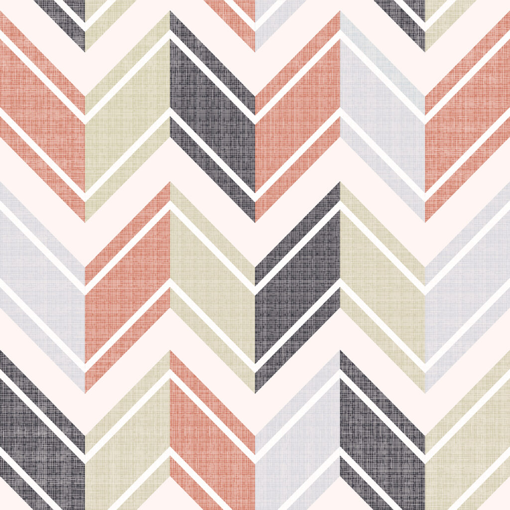 Fabric with Zigzag Lines Wallpaper - Magicdecor®