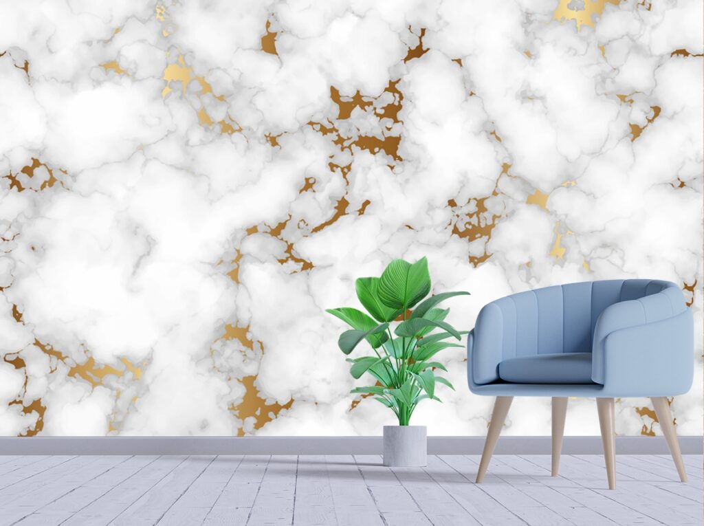 Opulent White & Gold Marble Wallpaper - Magicdecor®