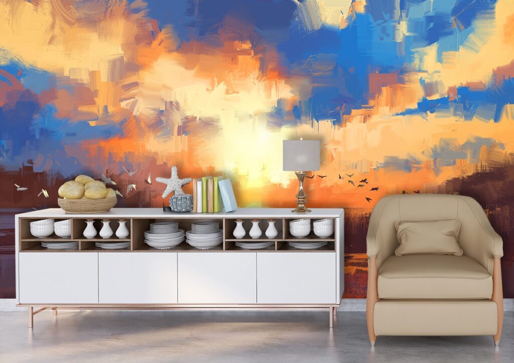 A sunset over a lake - Magicdecor®