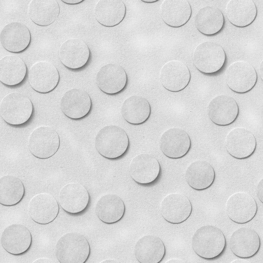 A white circle pattern on a white surface - Magicdecor®