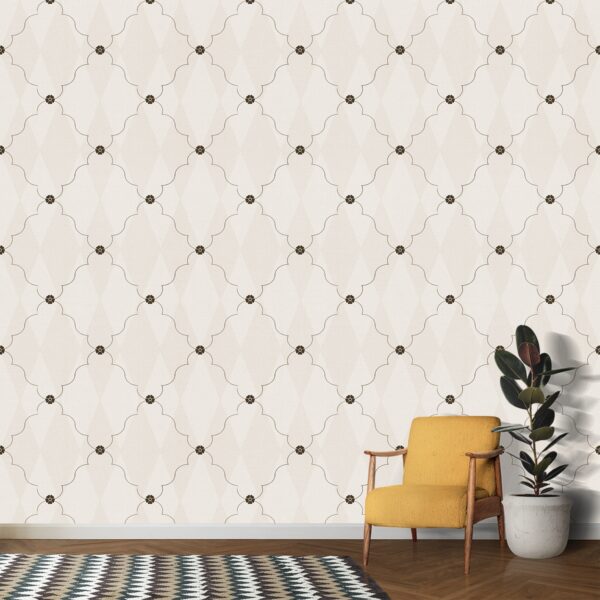 A white and black diamond pattern - Magicdecor®