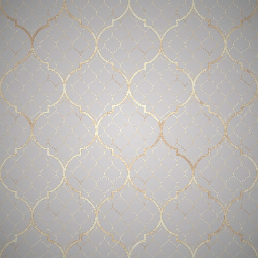 Luxury White and Gold Patterned Wallpaper Mural - Magicdecor®