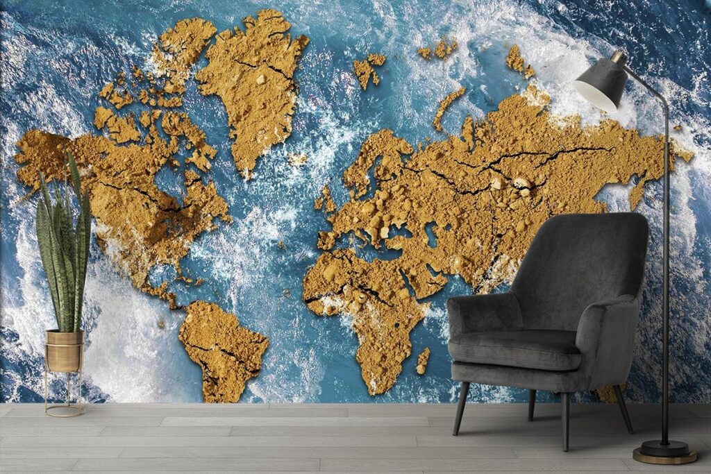 Decorative world map