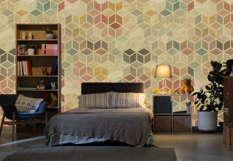 Seamless Colorful Cubes Wallpaper for Wall - Magicdecor®