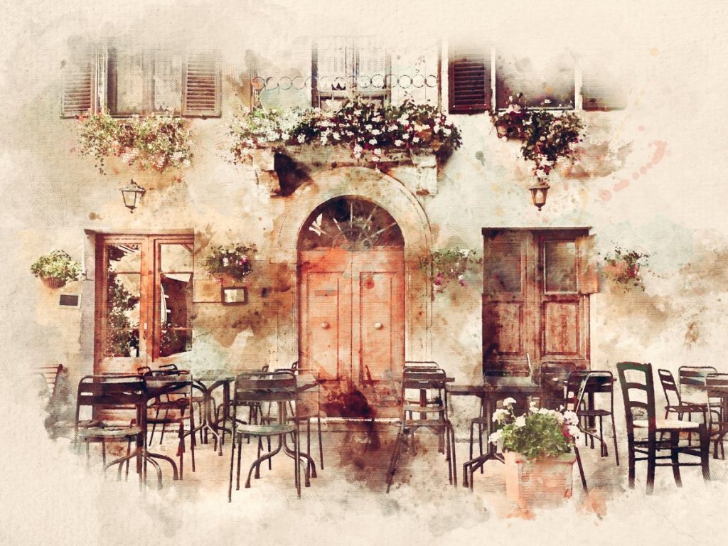 Retro Wallpaper for Restaurant Wall - Magicdecor®
