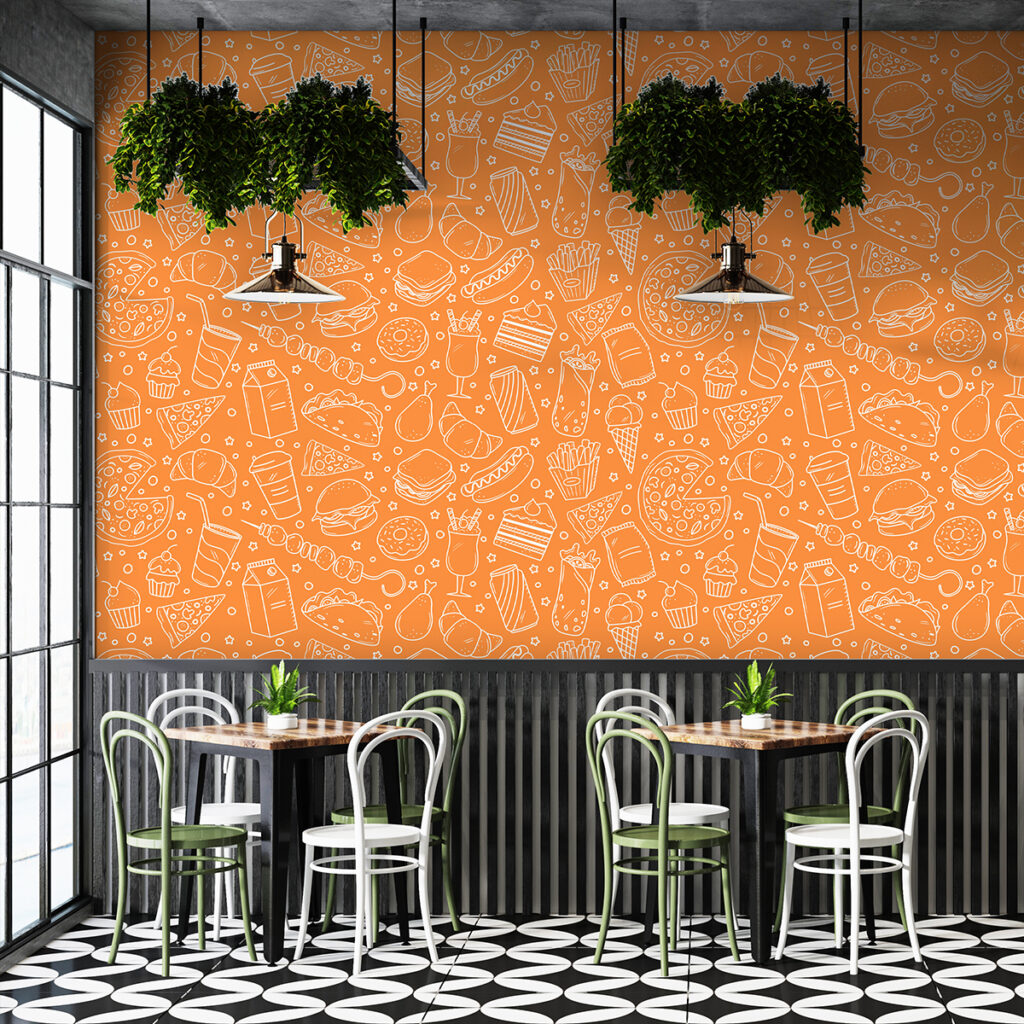 5 Best Restaurant Wallpaper Designs for Walls - Magicdecor®