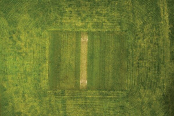 Cricket Wallpaper for Wall, Cricket Ground Top View - Magicdecor®