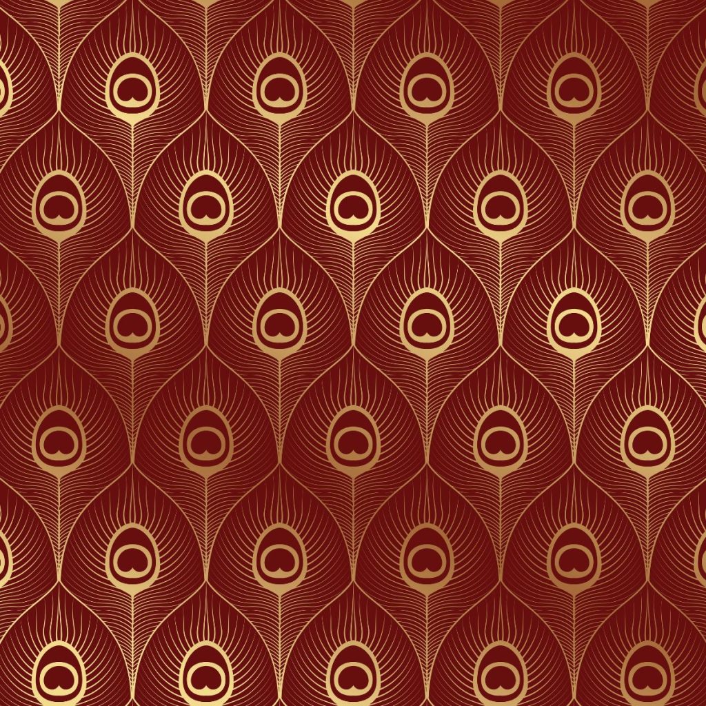 Mor Pankh Wallpaper for Wall, Golden Hues Pattern - Magicdecor®