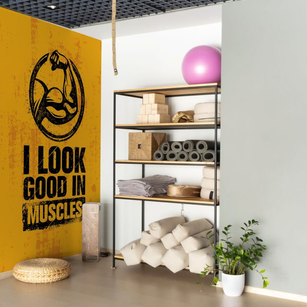 Wallpaper for Gym Walls, I Look Good in Muscles - Magic Decor