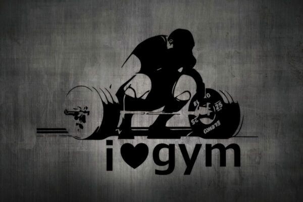 Wallpaper for Gym Walls, I Love Gym - Magicdecor®