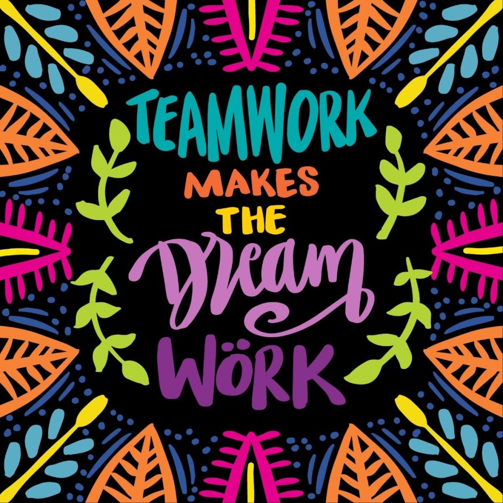 Teamwork Dreamwork, Wallpaper for Office Wall - Magicdecor®