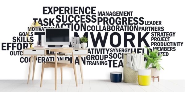 Experience and Team Work, Wallpaper for Office Wall - Magicdecor®