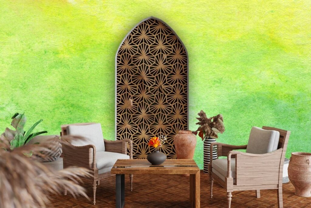 Green Abstract Watercolor Texture Wallpaper for Wall - Magicdecor®