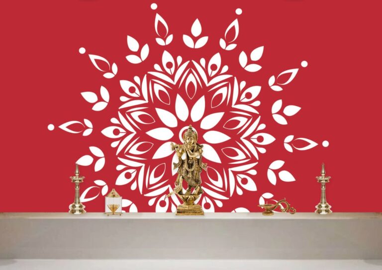 Indian Traditional Wallpaper for Pooja Room - Magicdecor®