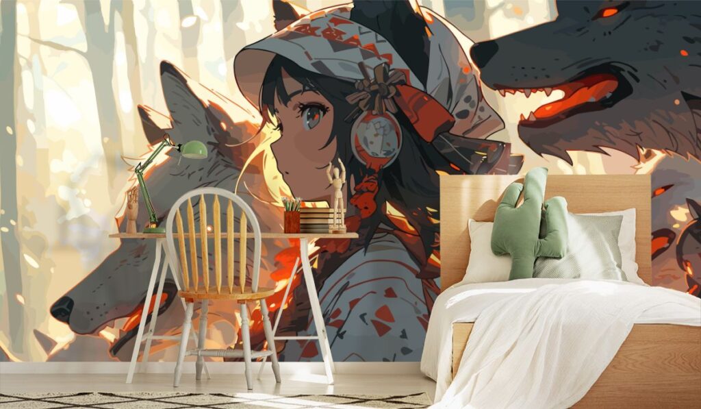 Elemental Magic, Anime Wallpaper Mural - Magicdecor®