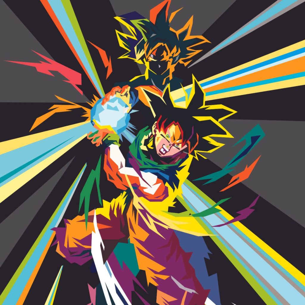 Goku Kame Hame Ha, Anime Wallpaper for Wall - Magicdecor®
