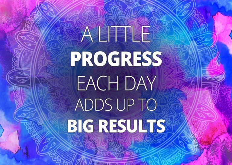 A Little Progress Each Day, Motivational Wallpaper for Wall - Magicdecor®