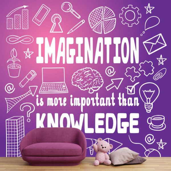 Imagination Is More Important Than Knowledge, Motivational Wallpaper ...