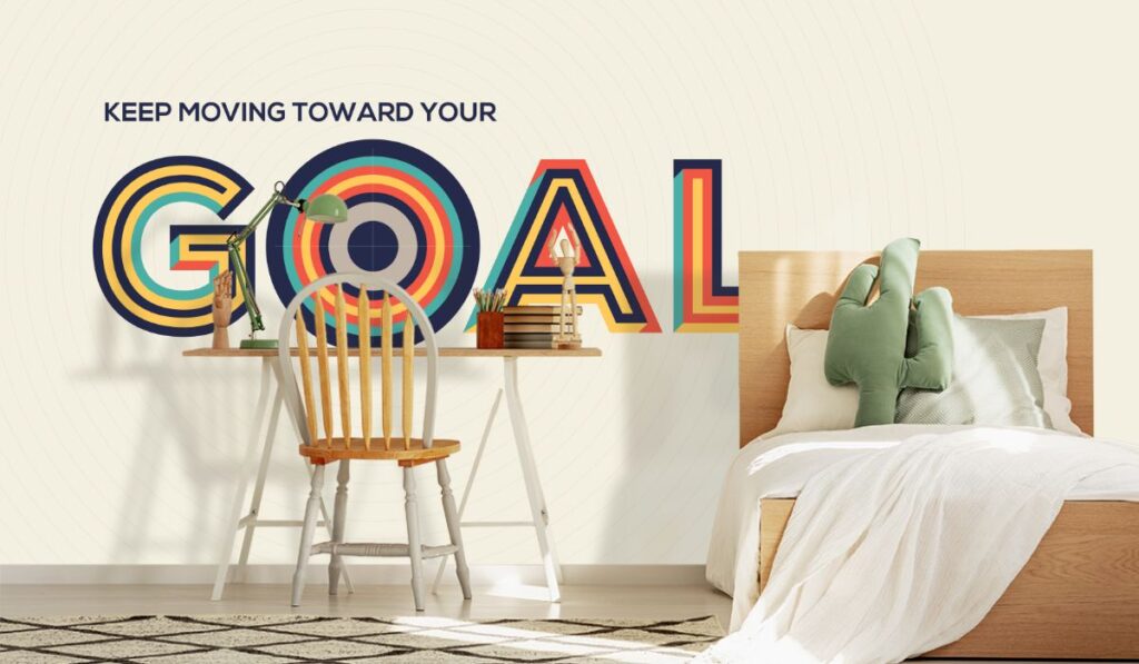 Keep Moving Towards Your Goal, Motivational Wallpaper for Wall ...