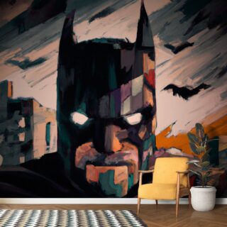 Batman Painting for Wall, Angry Batman Wallpaper - Magicdecor®
