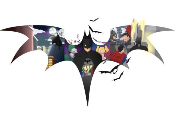 Batcave Chic, Batman Wall Illustration - Magicdecor®