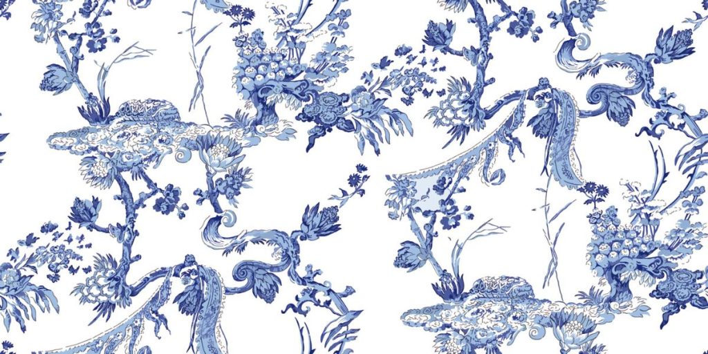Chinoiserie Abstract Pattern Wallpaper - Magicdecor®