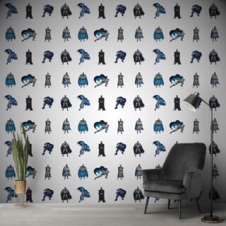 Batman action Seamless Wallpaper for wall - Magicdecor®