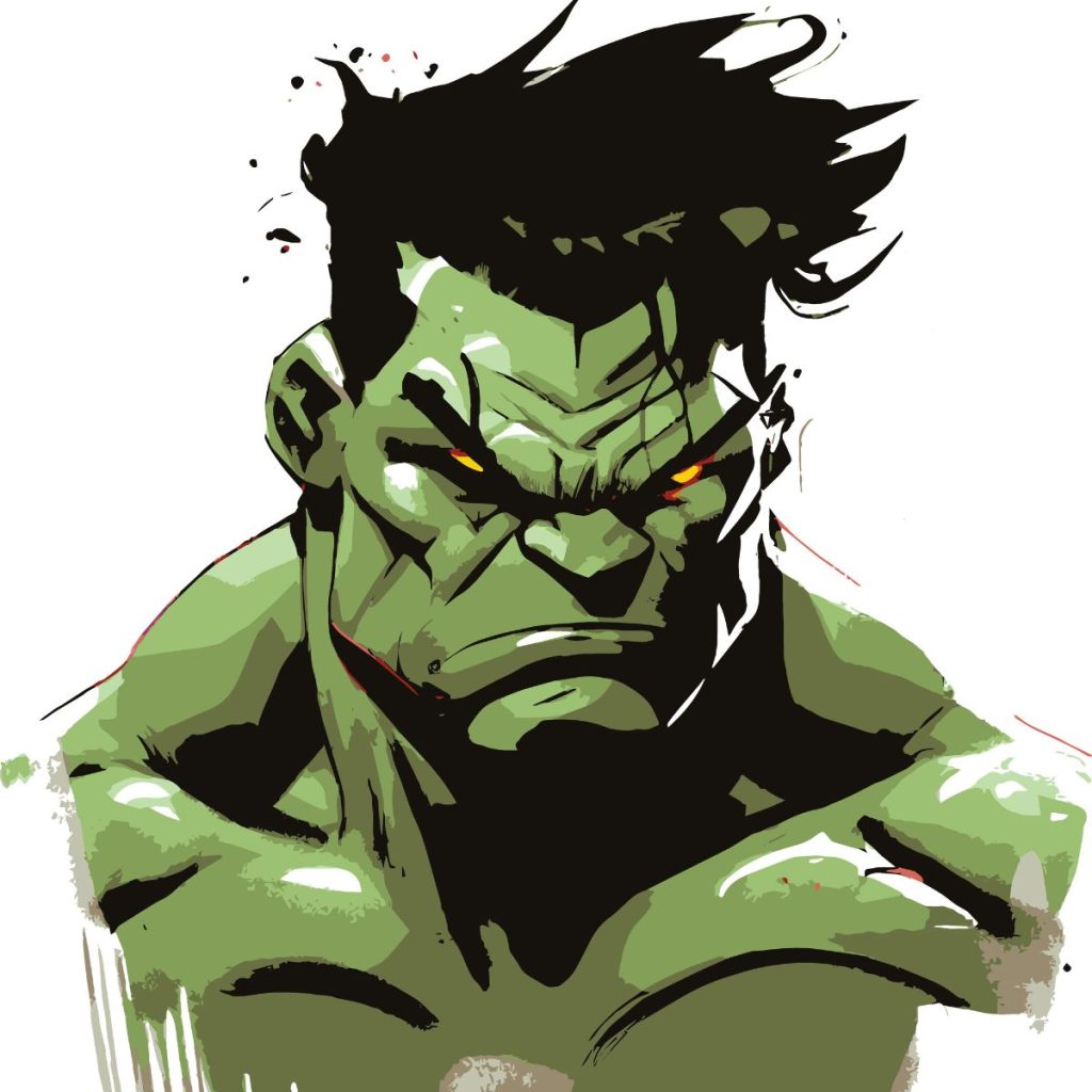 Angry Hulk Heroic Wall Makeover, Hulk Eyes - Magicdecor®