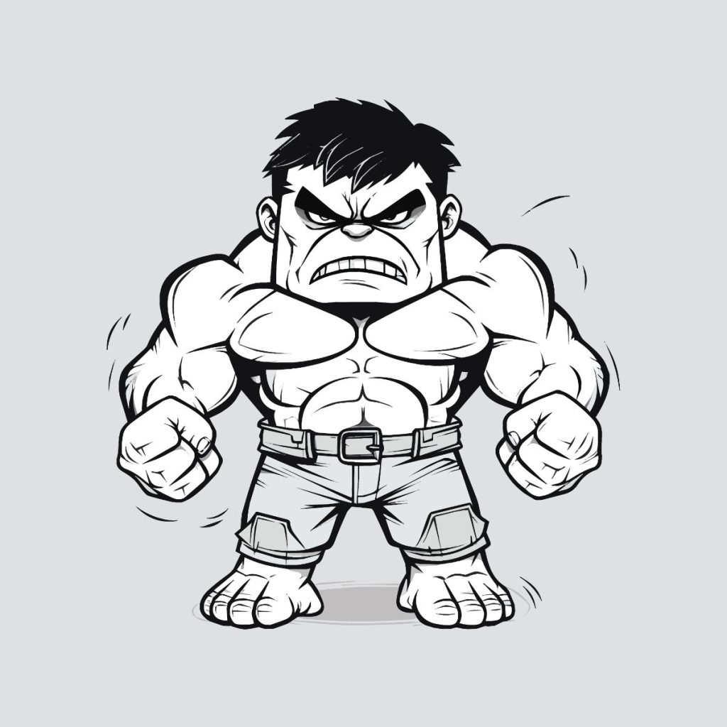 Hulk buster Magic Black and White Wallpaper - Magicdecor®