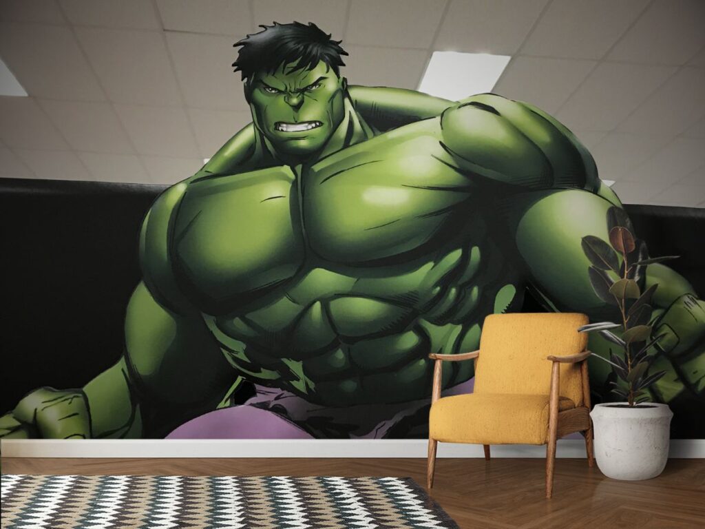 Hulk Punch Marvel Wallpaper for Walls - Magicdecor®