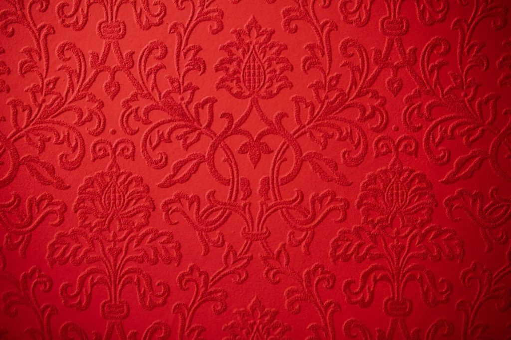 Christmas Cherry Red Floral Wallpaper Decor - Magicdecor®