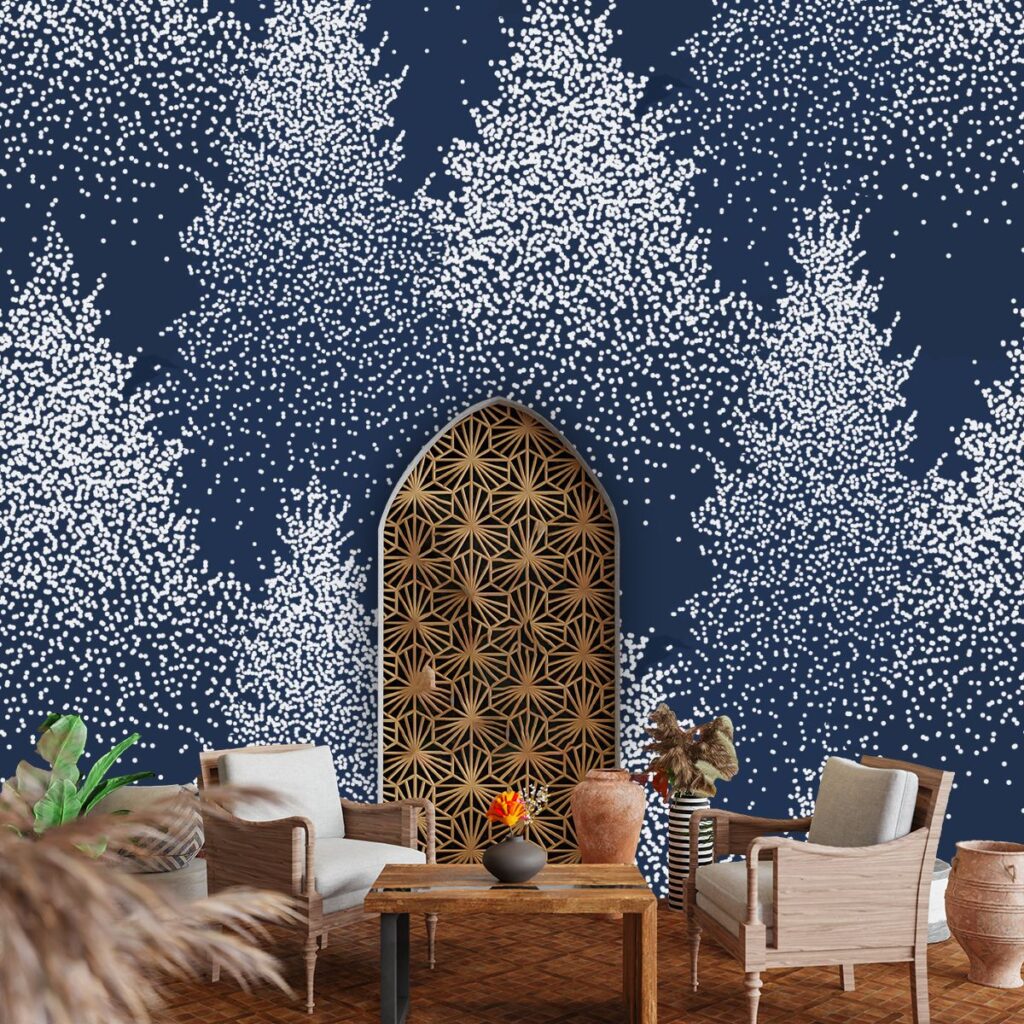 Snow Christmas Tree Pattern Wallpaper for Decoration - Magicdecor®