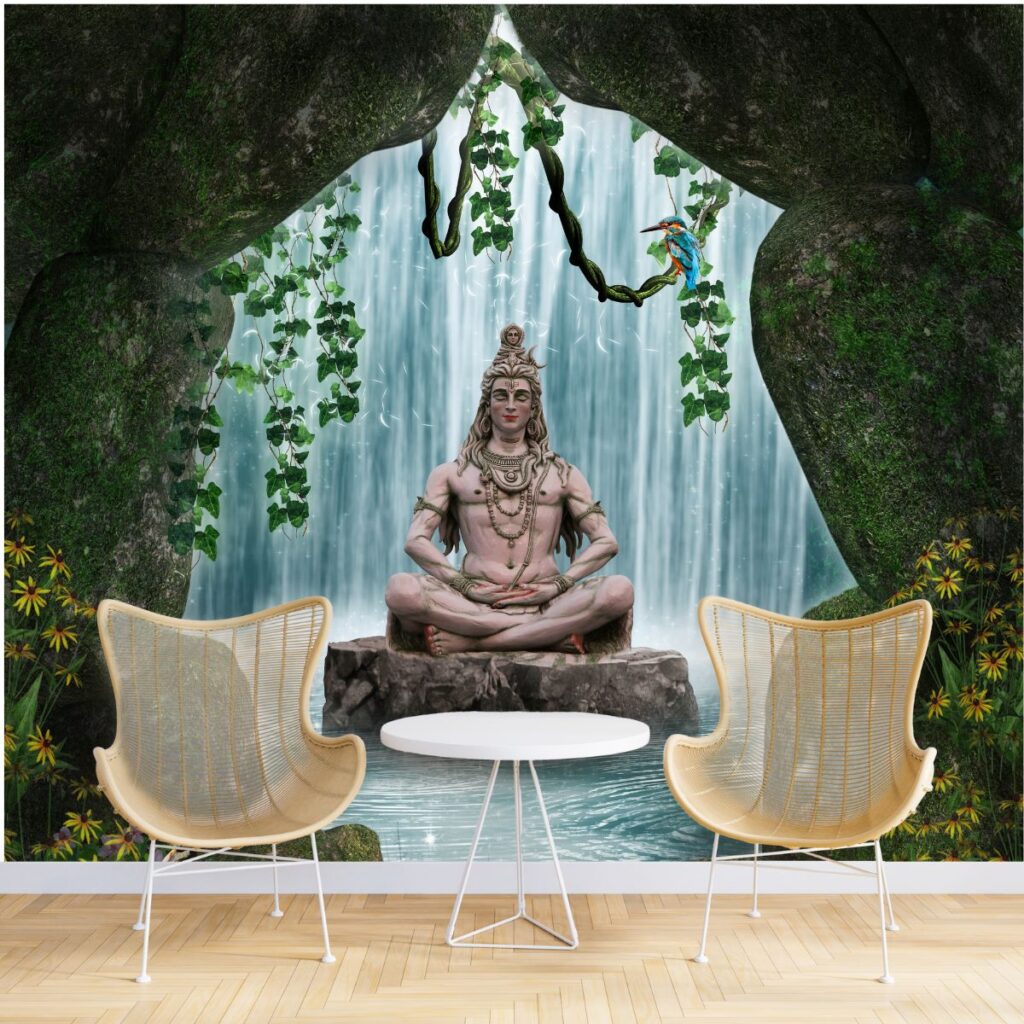 3D Shiva Wallapaper Mural for Wall - Magicdecor®