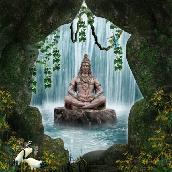 3D Shiva Wallapaper Mural for Wall - Magicdecor®