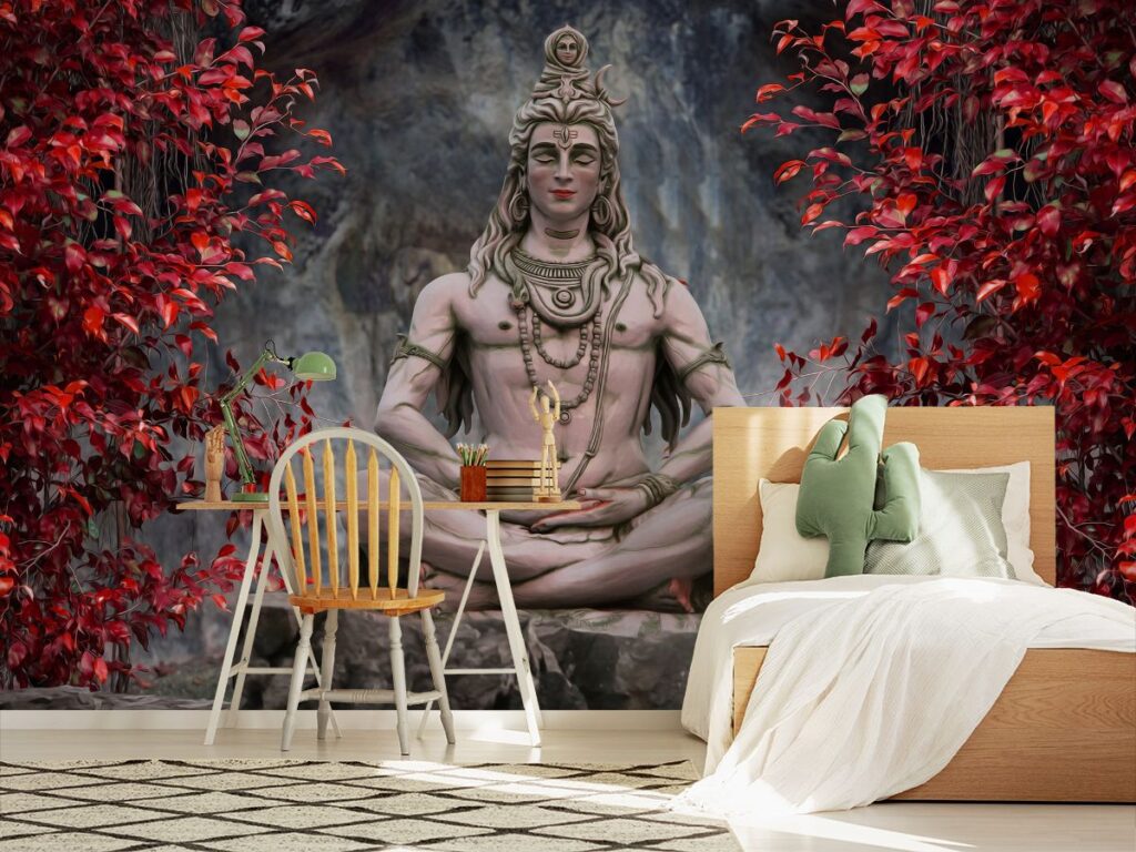 Mahadev 3D Wallpaper for Home Wall - Magicdecor®