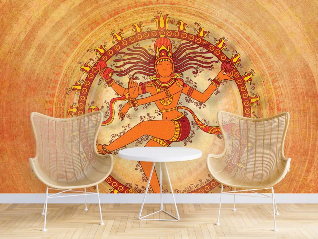 Shiva Natraj Wallpaper for Wall - Magicdecor®