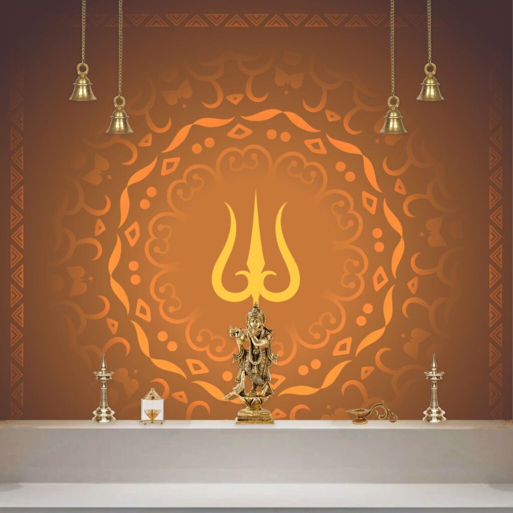 Shiva Trishul Wallpaper for Wall - Magicdecor®