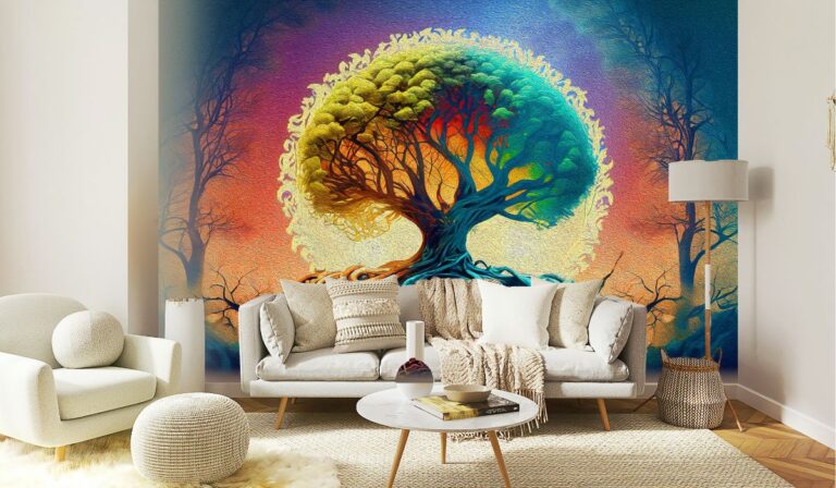 3d Digital Art of The Tree of Life Wallpaper for Wall - Magicdecor®