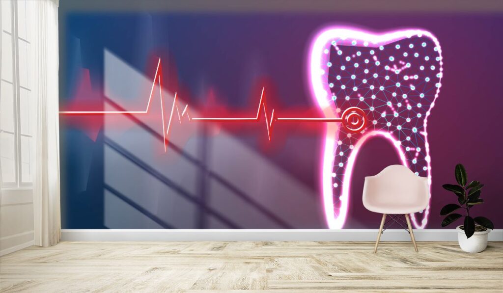 Dental Clinic Pulse Wallpaper for Wall - Magicdecor®