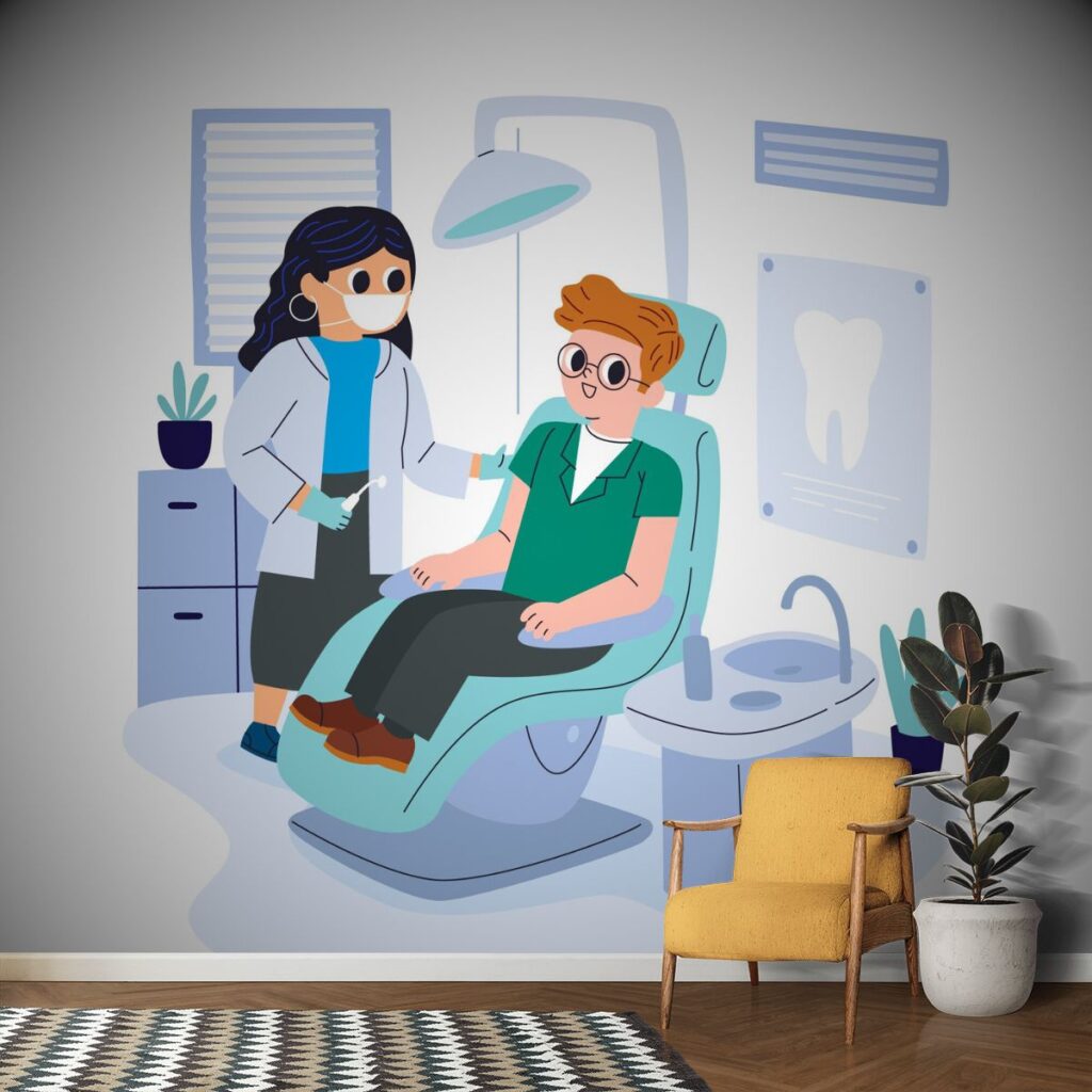 Dental Wellness Wall Print Wallpaper - Magicdecor®