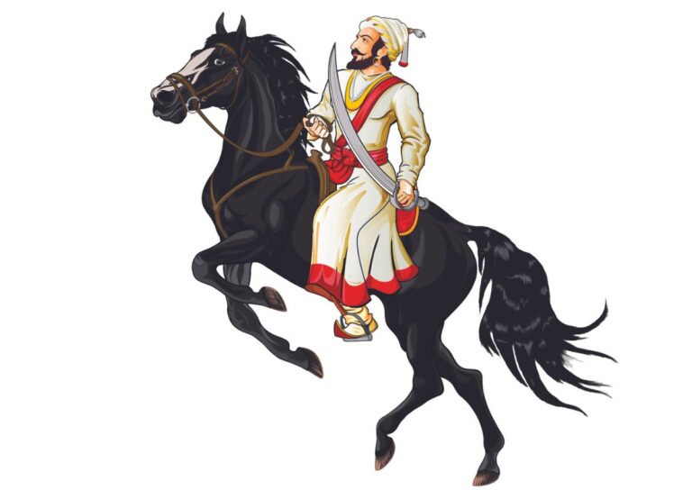Chhatrapati Shivaji Maharaj Riding Horse Wallpaper for Wall - Magicdecor®
