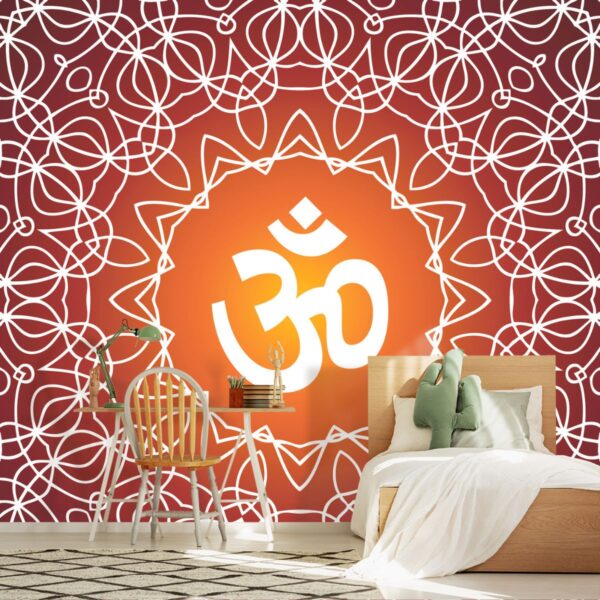 Beautiful Design Pattern OM Wallpaper for Wall - Magicdecor®