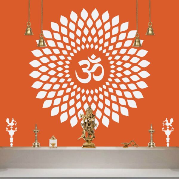 Om Mandala Circle Design Wallpaper for Wall - Magicdecor®