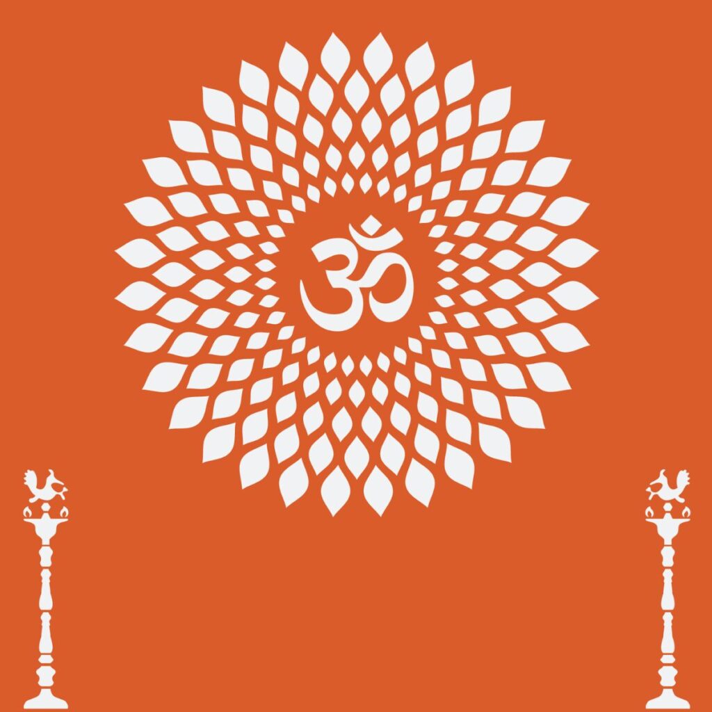 Om Mandala Circle Design Wallpaper for Wall - Magicdecor®