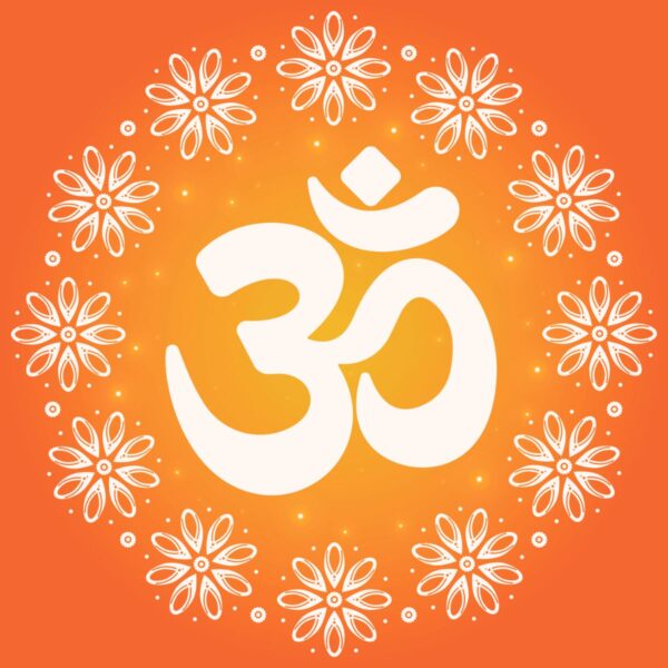 OM Symbol and Sun Mandala Wallpaper for Wall - Magicdecor®