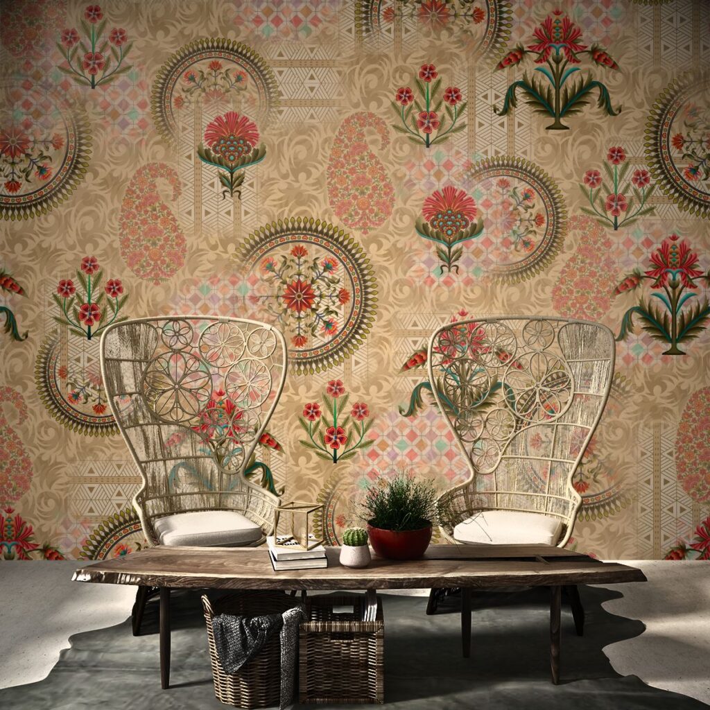 Grand Dynasty Royal Wallpaper For Drawing Room - Magicdecor®