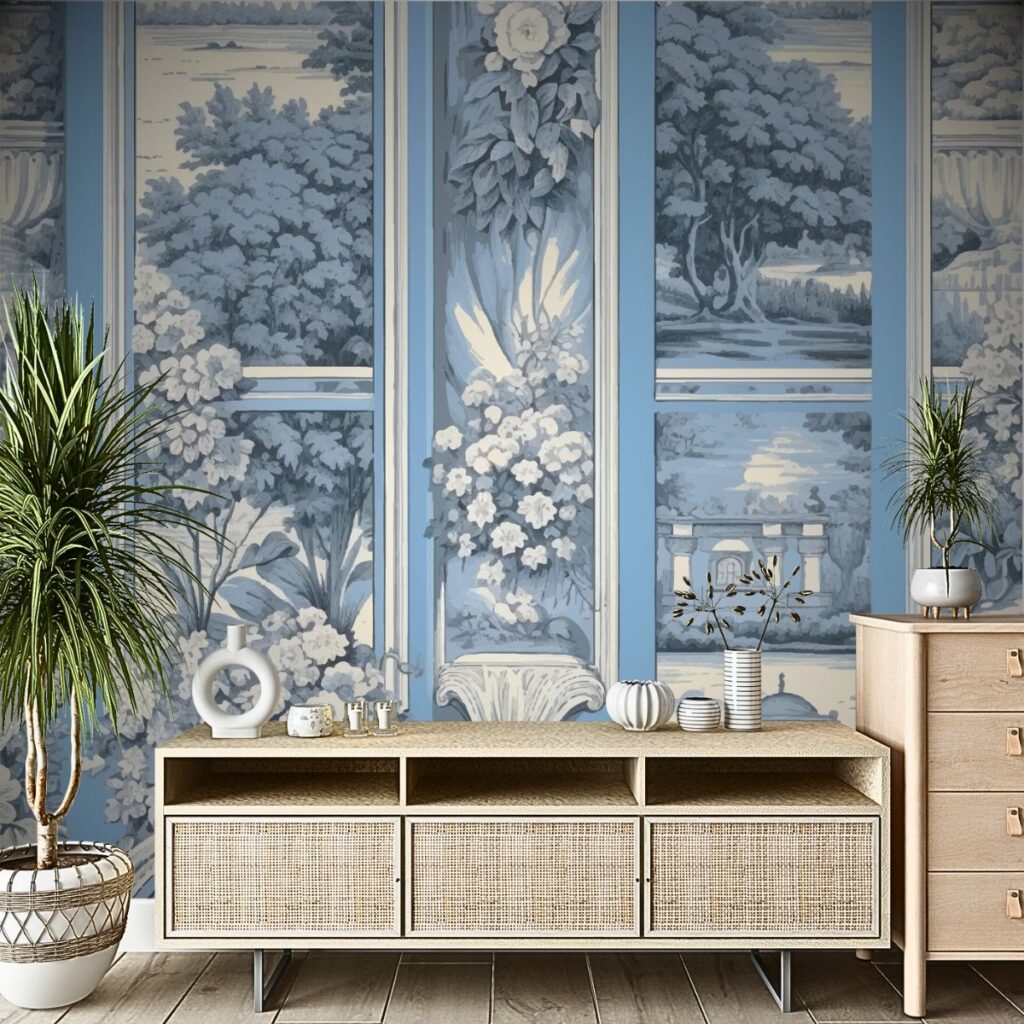 Watercolour Whispers Modern Living Room Wallpaper - Magicdecor®
