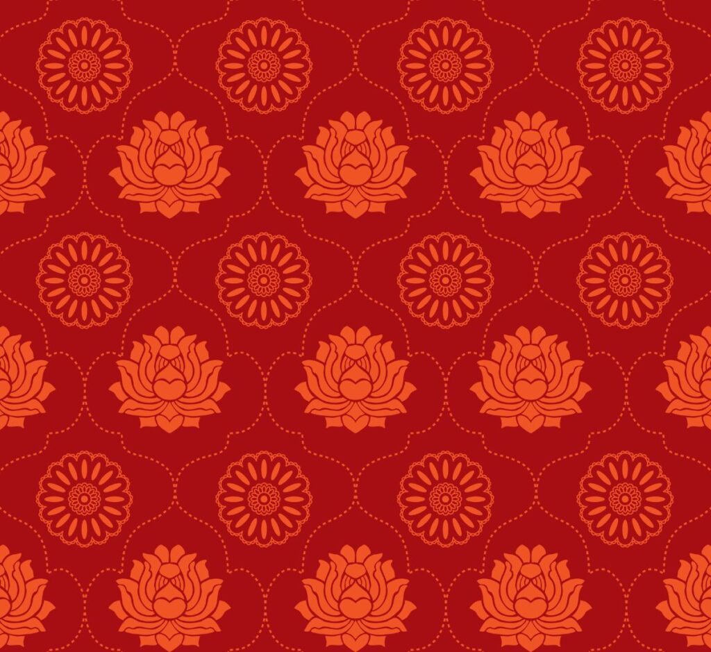 Asian Wallpaper With Lotus Flowers for Wall - Magicdecor®