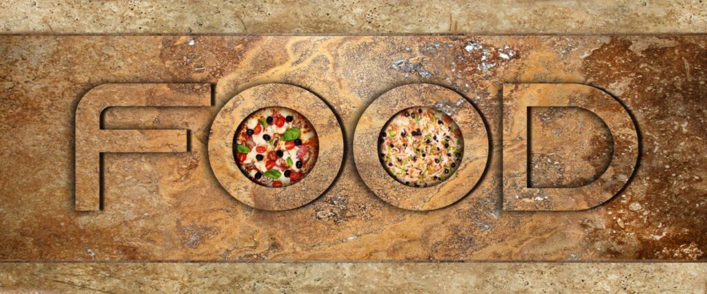 Food Text Design Wallpaper for Wall - Magicdecor®